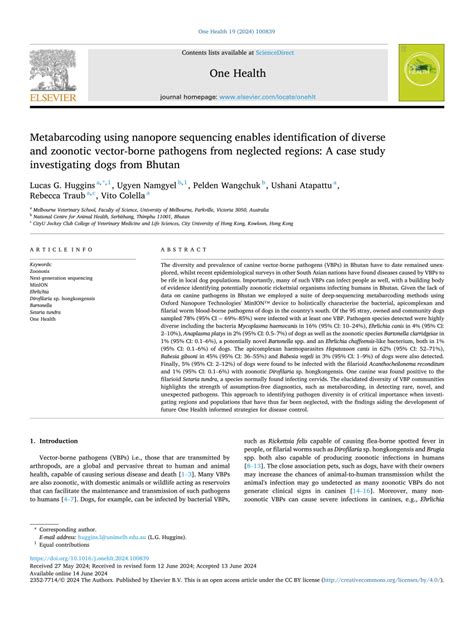 Pdf Metabarcoding Using Nanopore Sequencing Enables Identification Of
