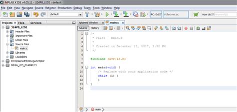 Create An AVR Project In MPLAB X