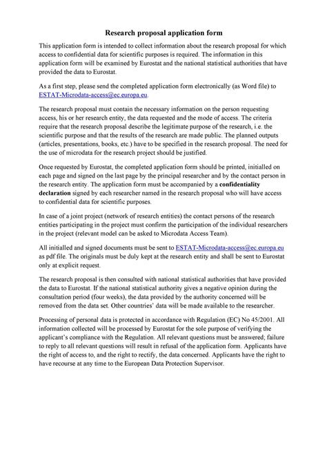 Research Project Proposal Template