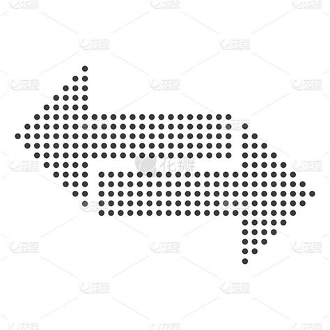 箭头图标上的白色背景现代右箭头