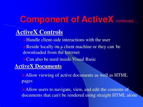 ppt active x powerpoint presentation free download id 6256555