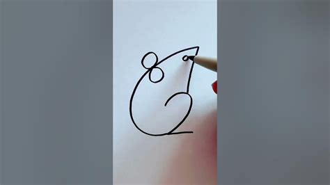 数字画老鼠，一学就会。 简笔画 畫畫 Youtube