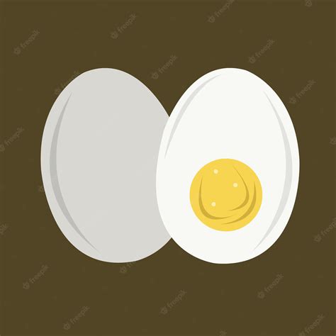 Premium Vector Boiled Egg Illustration