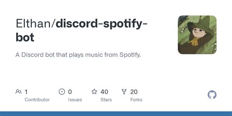 Github Elthan Discord Spotify Bot A Discord Bot That Plays Music From Spotify