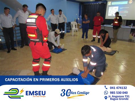 Capacitación de Primeros Auxilios para el equipo de EMSEU S A C