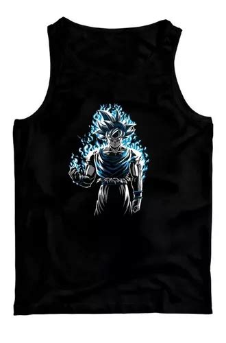 Regata Anime Dragon Ball Z Goku Regata Masculina Preta Parcelamento
