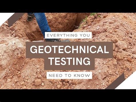 Geotechnical Testing What You Need To Know YouTube