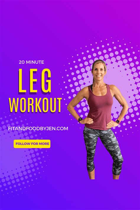 20 Minute Leg Workout Fit And Food By Jen
