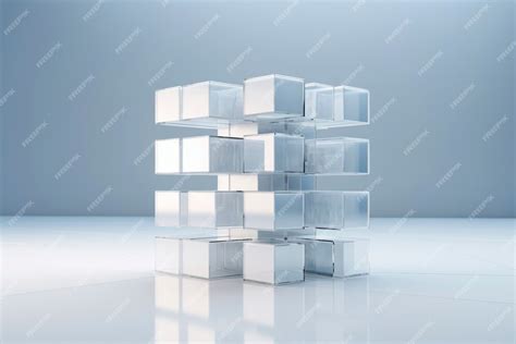 기하학적 모양의 3d 렌더링 무료 사진