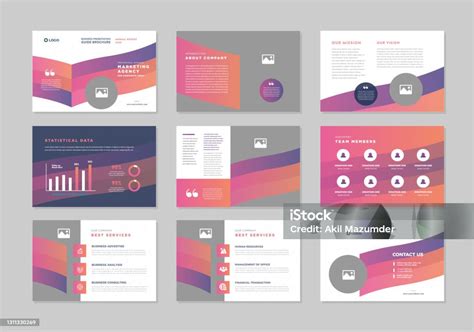 Desain Panduan Brosur Presentasi Bisnis Atau Templat Slide Powerpoint