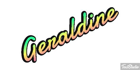 Géraldine Nombre Diseños De Logotipos  Animados