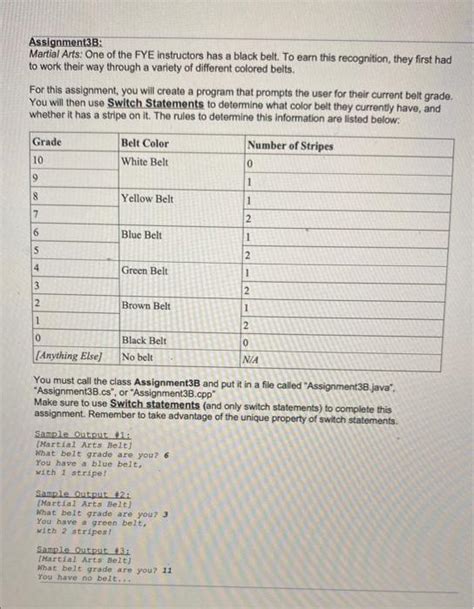 Solved Assignment3b Martial Arts One Of The Fye