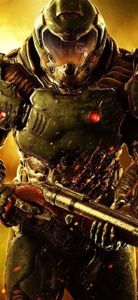 Download Suit Doom Iphone Xs Background