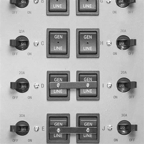 Manual Transfer Switch 50a Generator Transfer Switch Kit Nema 3r 12500w 120 240v Vevor Us