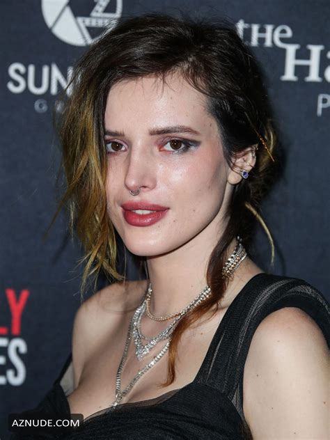 Bella Thorne Flaunts Her Cleavage Wearing A Black Dress At The 2019