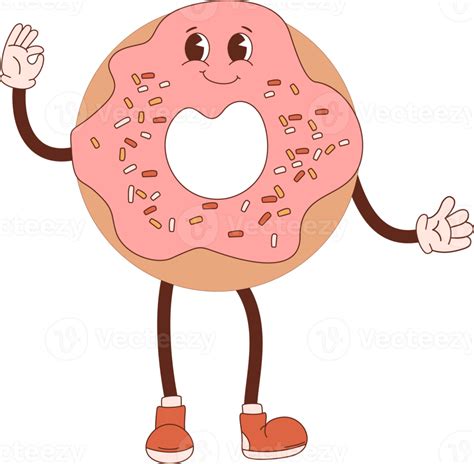 Cute Character Donut 21360219 Png
