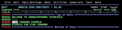 Tso Ispf Tutorial Find Command Br