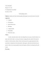 Physics 151 Lab 3 Pdf Travis Schumann Physics 151 1103 TA Hamed