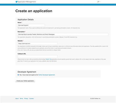 Twitter — Zammad Admin Documentation Documentation