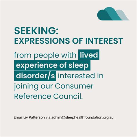 Sleep Health Foundation On Linkedin Livedexperience Sleepdisorders