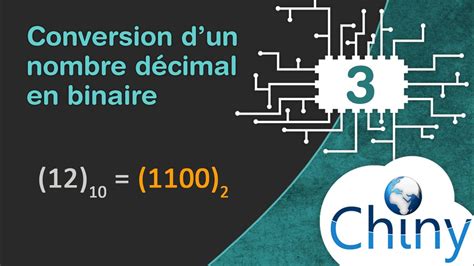 Conversion d un nombre décimal en binaire base 10 vers base 2 YouTube
