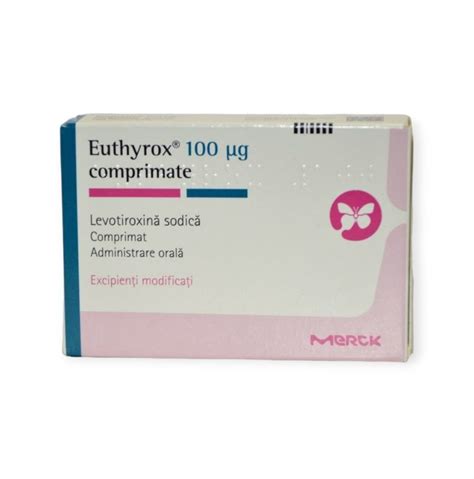 Euthyrox Tablet 100mg 30 tab لعلاج قلة إنتاج هرمون الغدة الدرقية