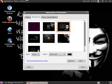 Customize Backtrack Add Wallpaper Change Colour Of Terminal IT News