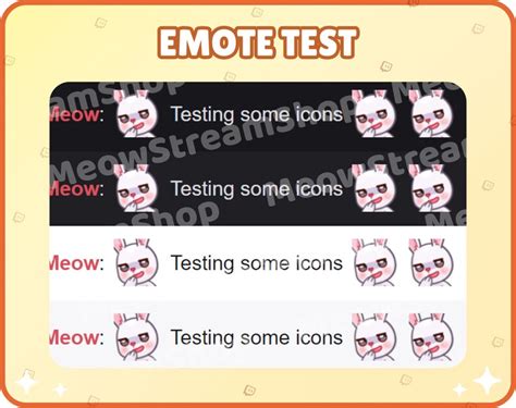Twitch Emote Cute Rabbit Smug Face Evil Face Emotes Cute Etsy