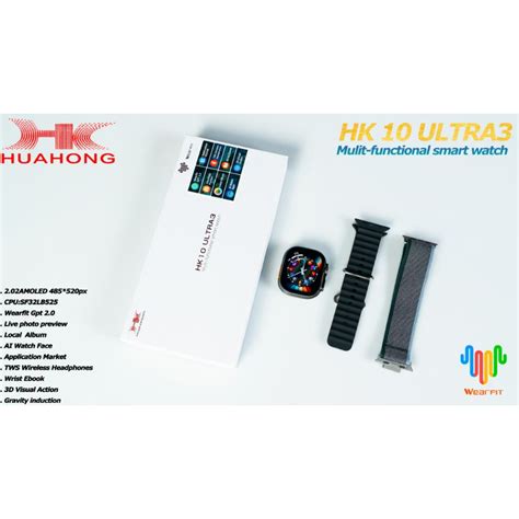 HK10 ultra 3 Smartwatch Relógio Inteligente NFC ChatGPT AMOLED 4GB ROM