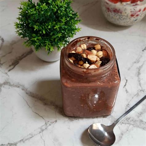 Resep Nutty Chocolate Overnight Oats Sederhana Rumahan Di Yummy App