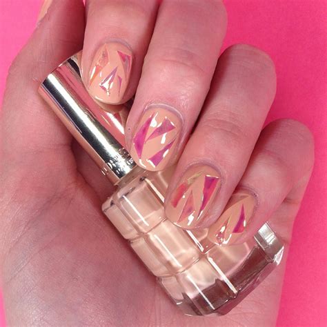 Dahlia Nails Shattered Glass Nail Art Tutorial With Icon Uk