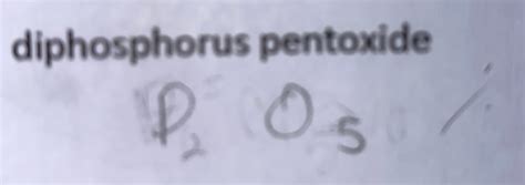 Solved Diphosphorus Pentoxide 5
