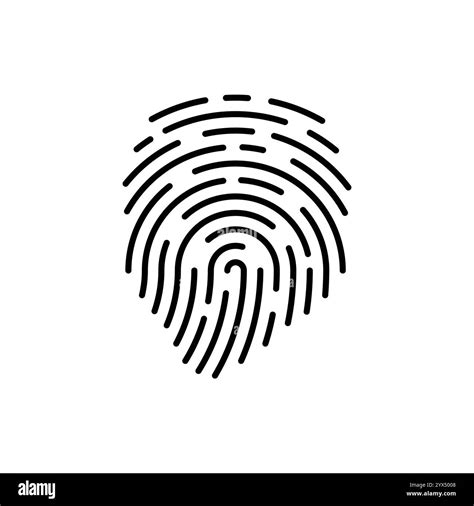 Finger Print Fingerprint Lock Secure Security Logo Vector Icon