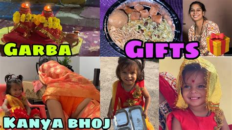 Ghar Pr Laye Garba 🥰princy Ne Kiya Kanya Bhoj Mile Ts 🎁 Viral
