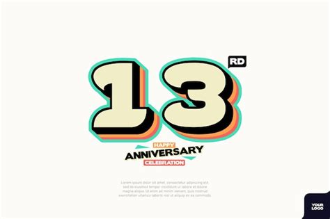 Premium Vector Number 13 Logo Icon Design 13rd Birthday Logo Number