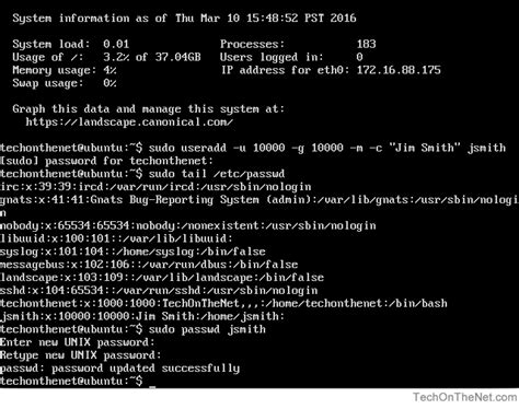 Linux How To Create A User In Ubuntu Linux Server 1404 Lts