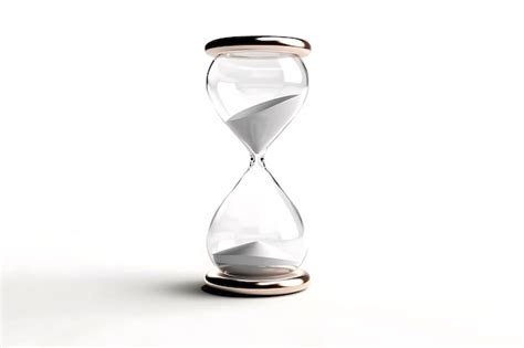 Premium Photo A Hourglass Isolated On White Background