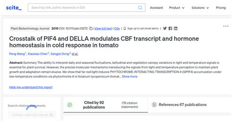 Crosstalk Of Pif4 And Della Modulates Cbf Transcript And Hormone Homeostasis In Cold Response In