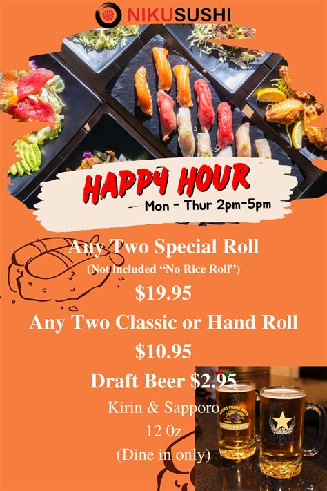 Happy Hour Niku Sushi