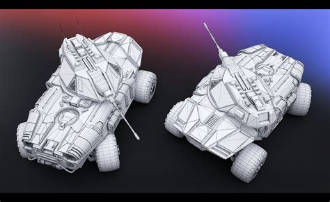Sci Fi Apc Low Poly Set 3d Modell 249 Fbx Max Obj Unknown Free3d