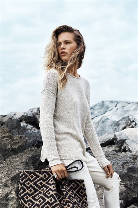 Anna Ewers Models Beach Style For Mango Summer 15