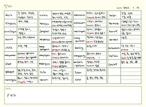 굿노트 단어장 양식 영어 공부에 좋은 Pdf 무료 공유 비번없음 네이버 블로그