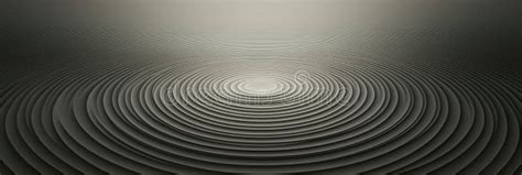 Abstract Ripple Pattern With Concentric Circles In Neutral Tones For Minimalistic Design Stock