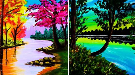Easy Nature Landscape Painting Ideas For Beginners In Minutes