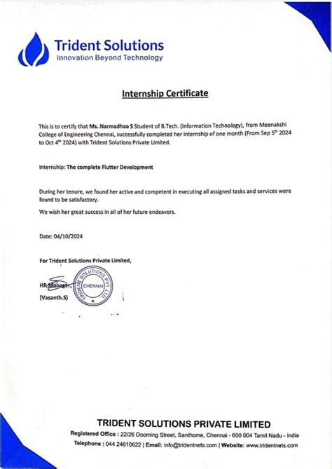 Narmadhaa S On Linkedin Flutter Mobiledevelopment Internship