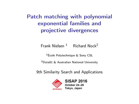 Patch Matching With Polynomial Exponential Families And Projective