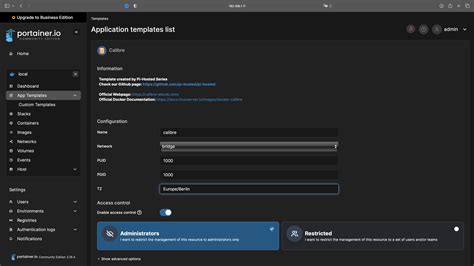 Installation Von Calibre Als Docker Container Mit Portainer Auf Dem