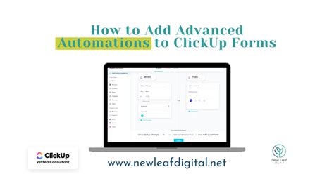 How To Add Advanced Automations To Clickup Forms New Leaf Digital