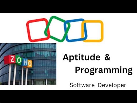 ZOHO Round 1 Questions Aptitude And Programming YouTube