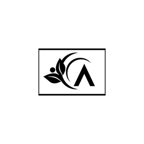 Premium Vector A Letter Branding Logo Design With A Leaf